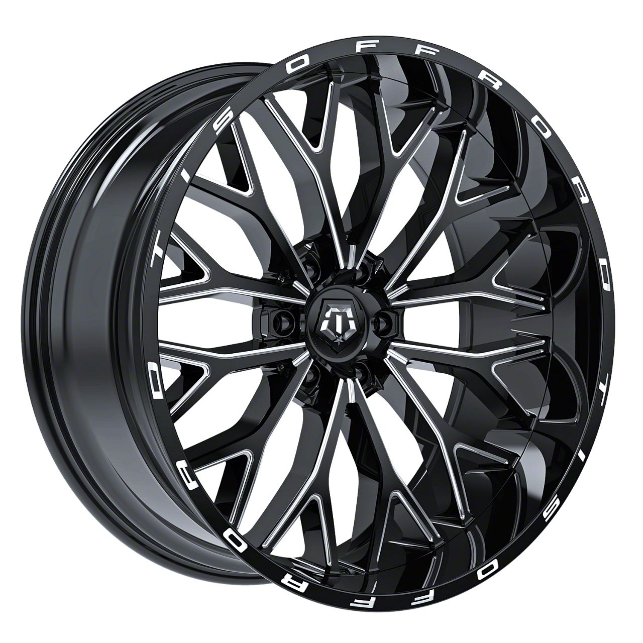 TIS Tacoma 565 Gloss Black Milled 6-Lug Wheel; 20x9; 18mm Offset ...