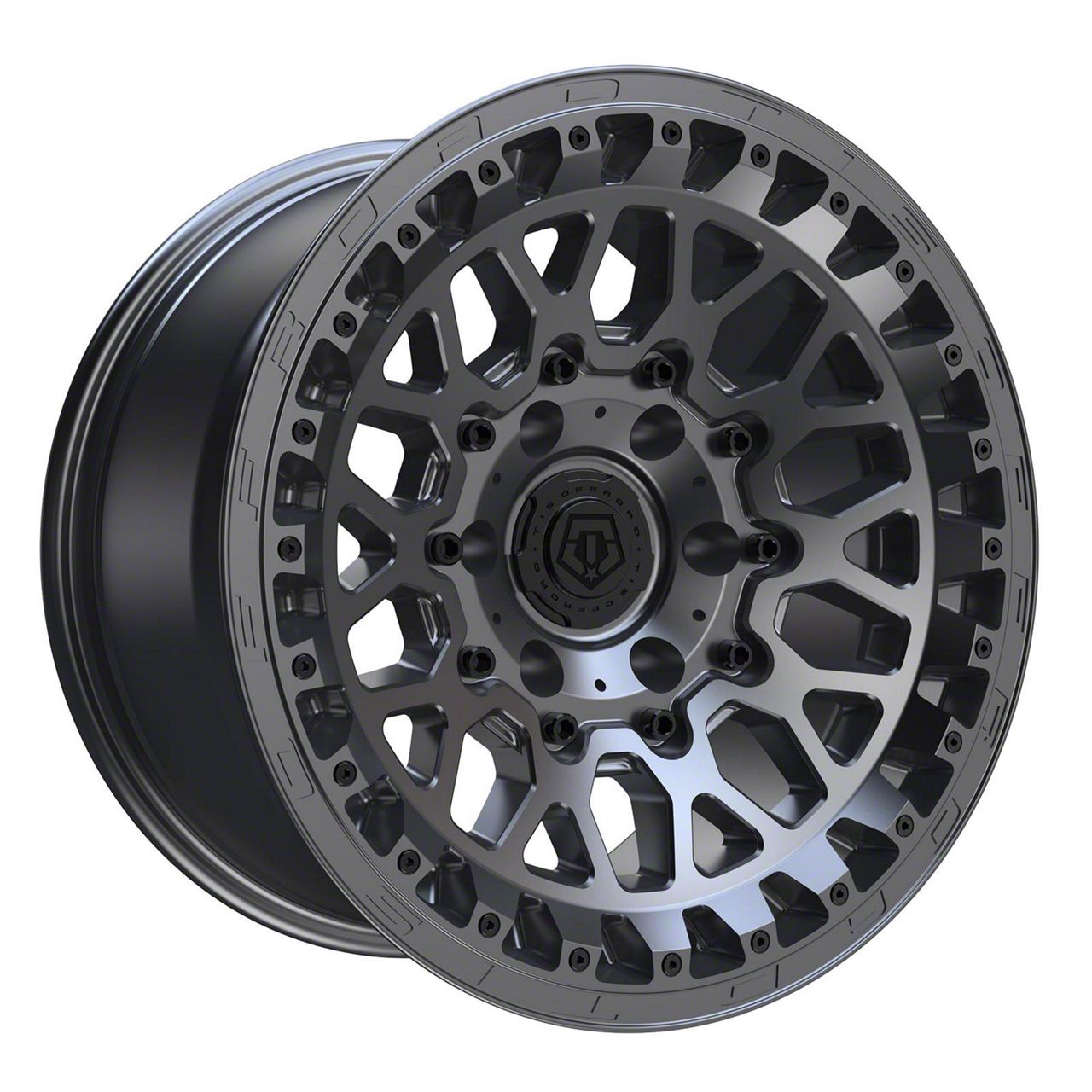 TIS Bronco 555A Satin Anthracite 6-Lug Wheel; 17x9; -12mm Offset ...