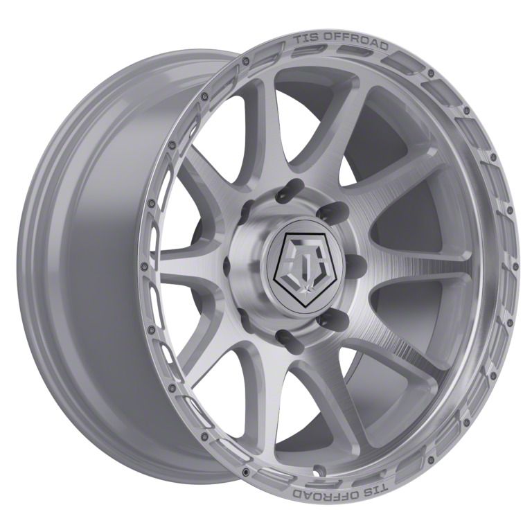 TIS Jeep Gladiator 563 Silver Brushed Machined Wheel; 18x9; 0mm Offset ...