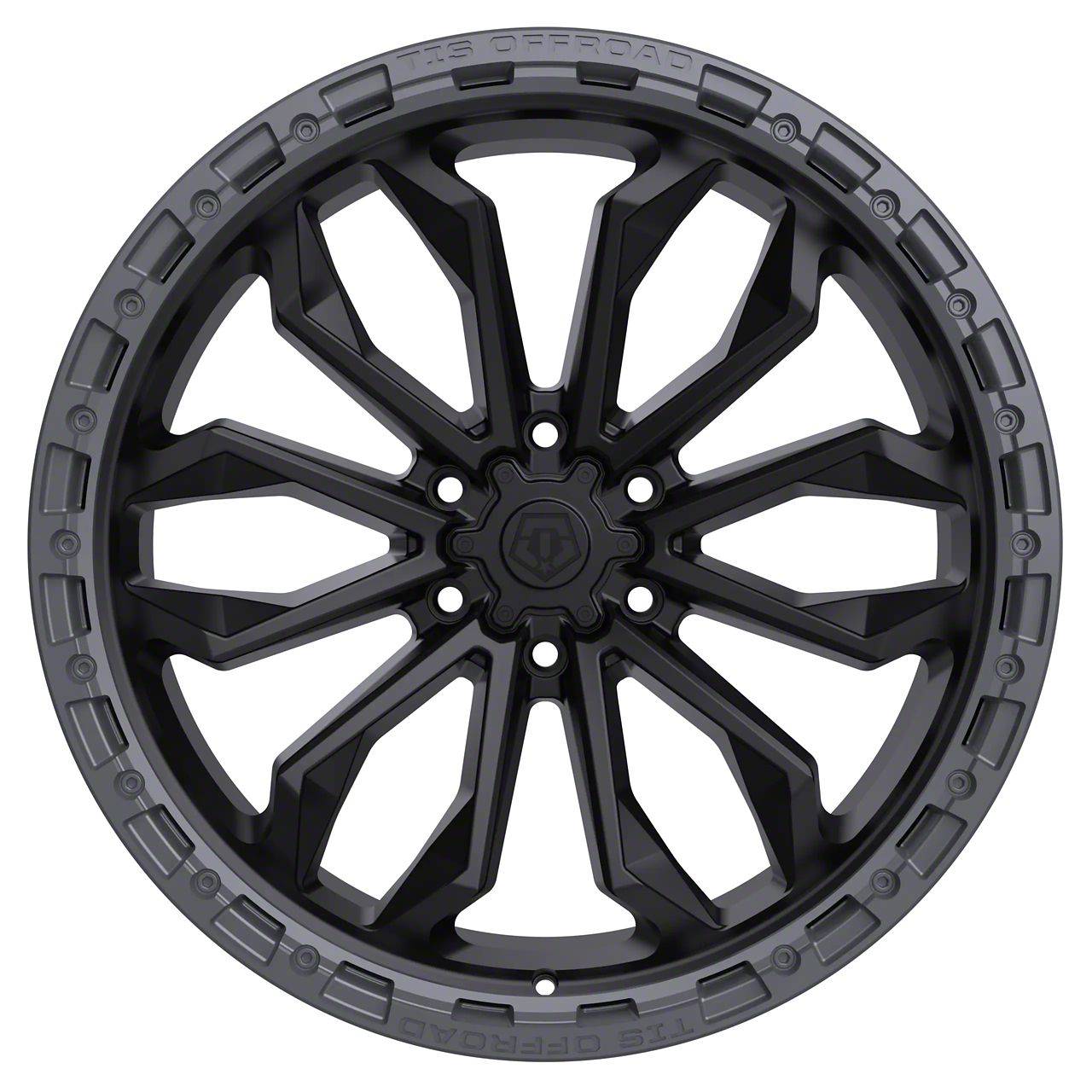 TIS Jeep Grand Cherokee 556 Satin Black with Anthracite Bead Ring Wheel ...