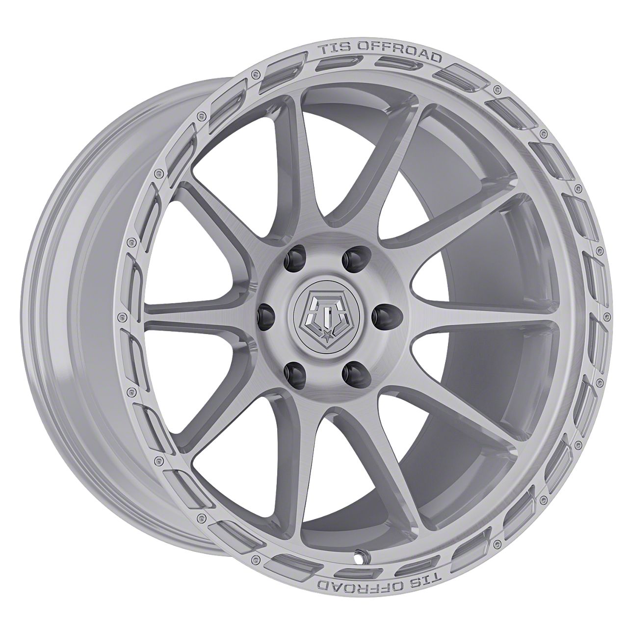 TIS Tundra 563 Silver Brushed Machined 6-Lug Wheel; 22x10; -19mm Offset ...