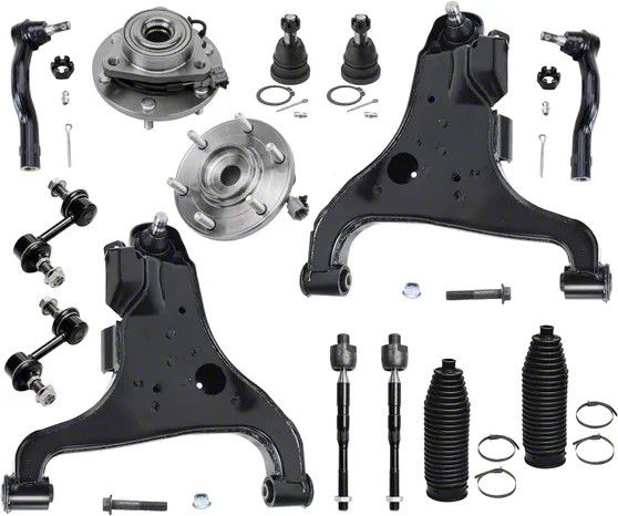 Titan Front Lower Control Arms with Wheel Hub Assemblies, Sway Bar ...