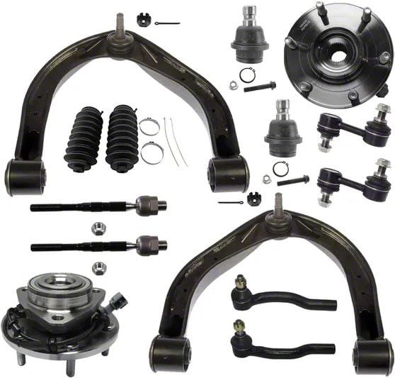 Titan Front Upper Control Arms with Wheel Hub Assemblies, Sway Bar ...