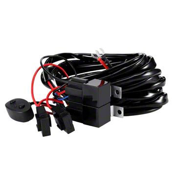 Titan LED Light Bar Wiring Harness; 1-Lead (Universal; Some Adaptation ...