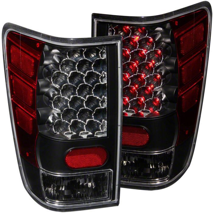 Titan LED Tail Lights; Black Housing; Clear Lens (04-15 Titan) - Free ...
