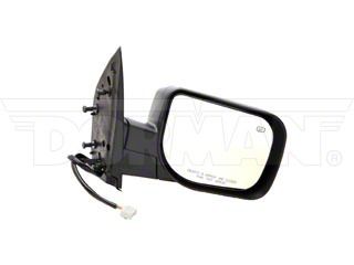 Titan Powered Heated Side Mirror; Passenger Side; Textured Black (08-11 ...
