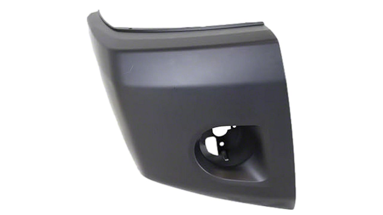 Titan Replacement OEM Front Bumper End Cap; Passenger Side; Unpainted ...