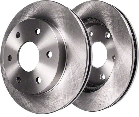 Titan Vented 6-Lug Rotors; Front Pair (04-3/05 Titan) - Free Shipping