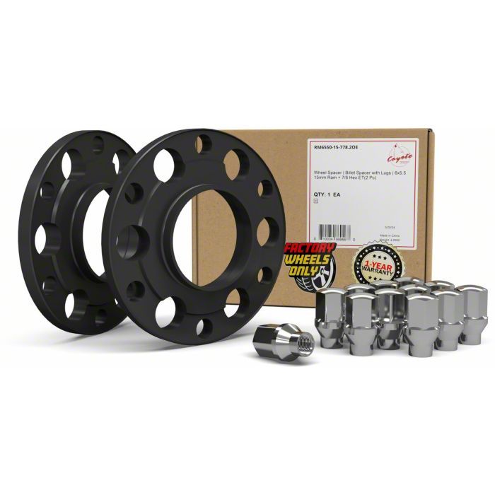 Titan XD 0.60-Inch Billet Aluminum 6-Lug Wheel Spacer and 7/8-Inch ET ...