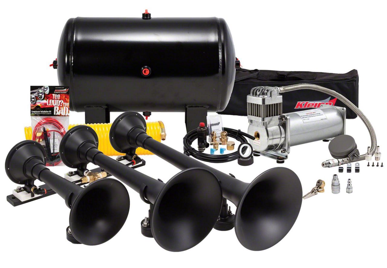 Titan XD ProBlaster Triple Train Horn System; Black (Universal; Some ...