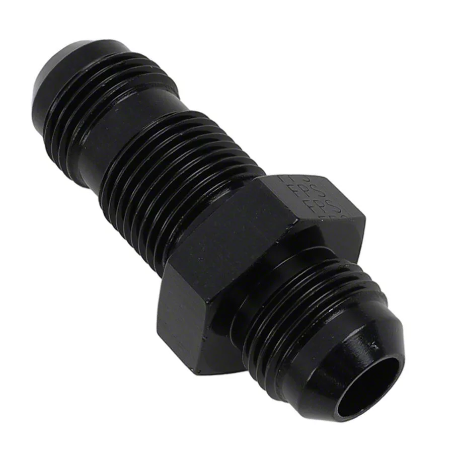 Titan XD Straight Bulkhead; -8AN; Black - Free Shipping