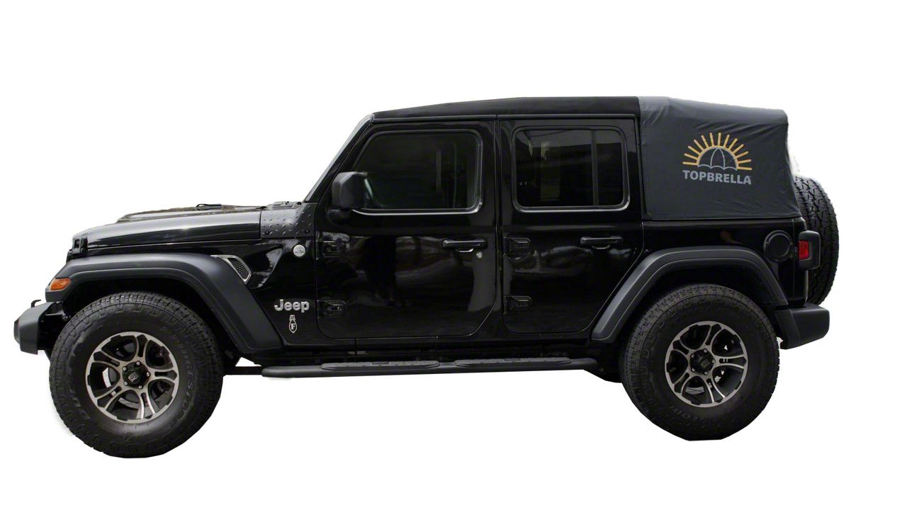 Topbrella Jeep Wrangler Rain/Foul Weather Protector Top; Beige 1JLUBE ...