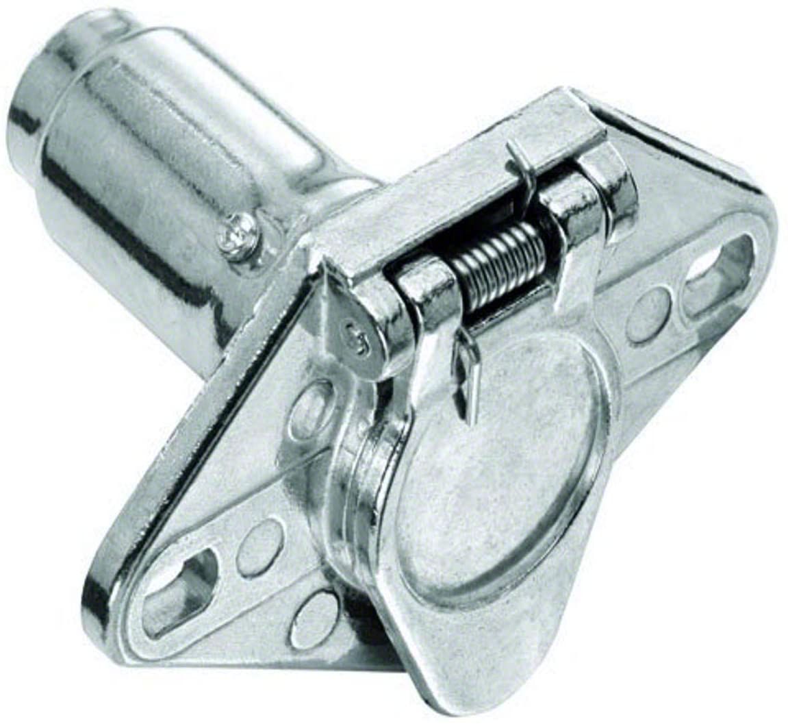 Tundra 6-Way Round Pin Connector; Vehicle End; Metal