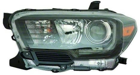 Toyota Tacoma 2016-2019 TRD Pro Headlights; Black Housing; Clear Lens ...