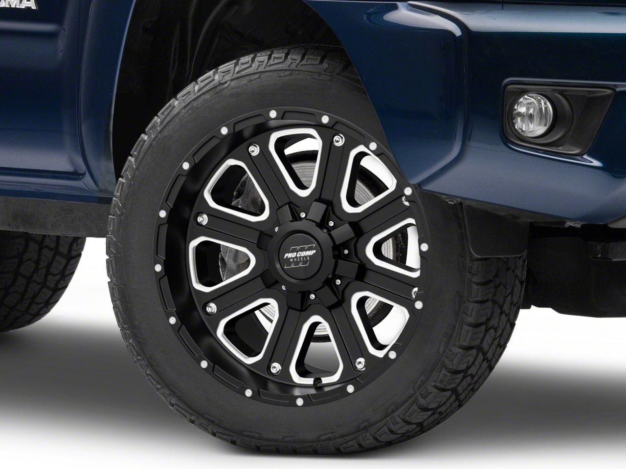 Pro Comp Wheels Tacoma Axis Satin Black 6-Lug Wheel - 20x10; -18mm ...