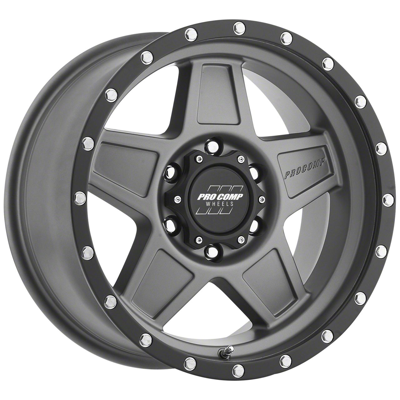 Pro Comp Wheels Tacoma Predator Matte Graphite 6-Lug Wheel - 17x8.5 ...