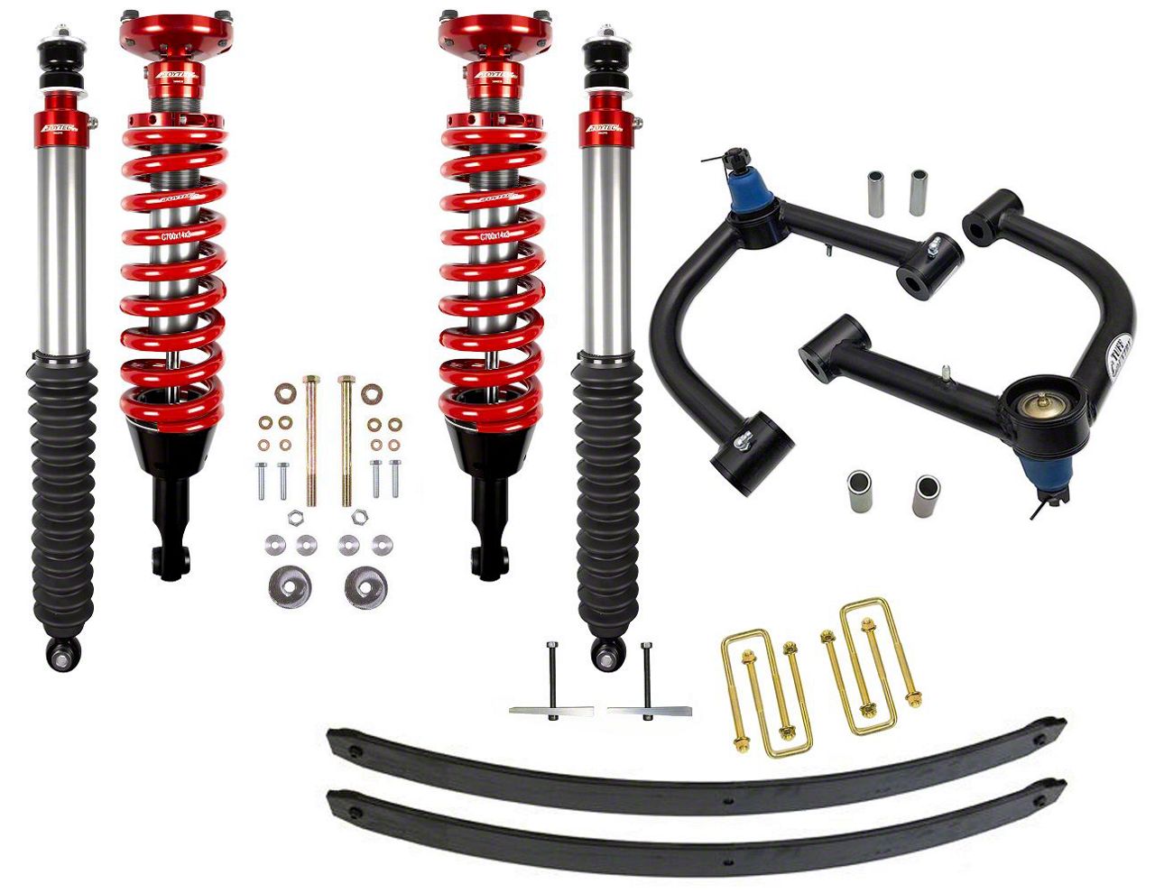 Toytec Tacoma 2 to 3-Inch 2.0 Aluma Series Suspension Lift System with ...