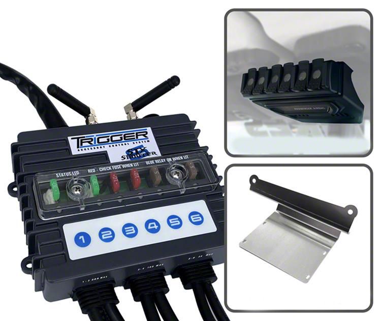 Trigger Wireless Control System Jeep Wrangler 6 Shooter Wireless Accessory Controller Kit 3001JL ...