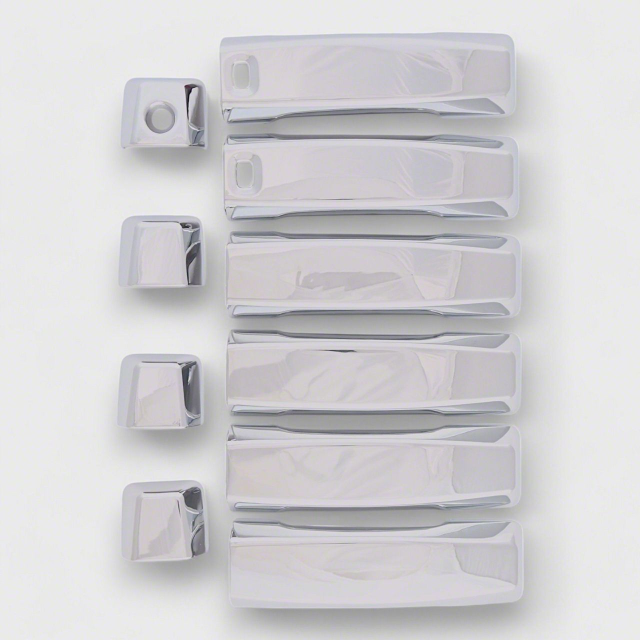 Titan Door Handle Snap-On Covers; Chrome (04-24 Titan) - Free Shipping
