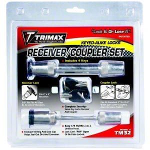 Trimax Locks Bronco Sport 5/8-Inch x 2-3/4-Inch Receiver Lock and 2-1/2 ...