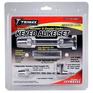 Trimax Locks Jeep Gladiator 1/2-Inch Receiver Lock and Adjustable ...