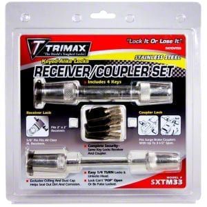 Trimax Locks Jeep Gladiator 5/8-Inch Receiver Lock and 3-1/2-Inch ...