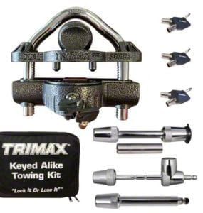 Trimax Locks Jeep Gladiator Coupler Lock, Receiver Lock and Carrying ...