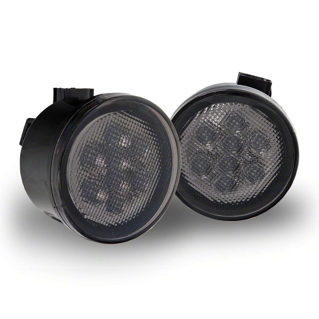 True Mods Jeep Wrangler LED Turn Signal Lights with DRL; Smoked Lens ...