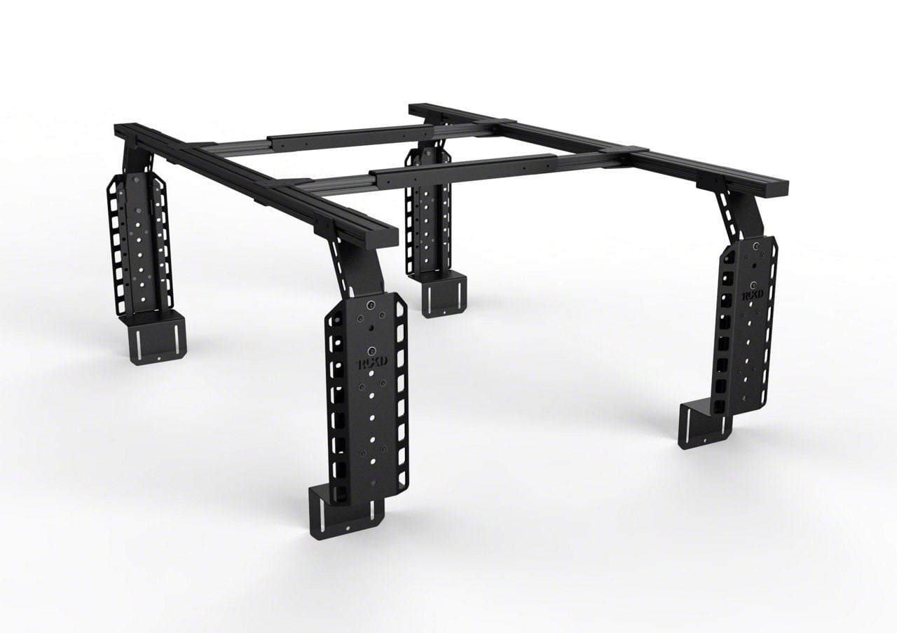 TRUKD Tacoma 24.50-Inch V2 Truck Bed Rack with T-Slot Attachment; Black ...