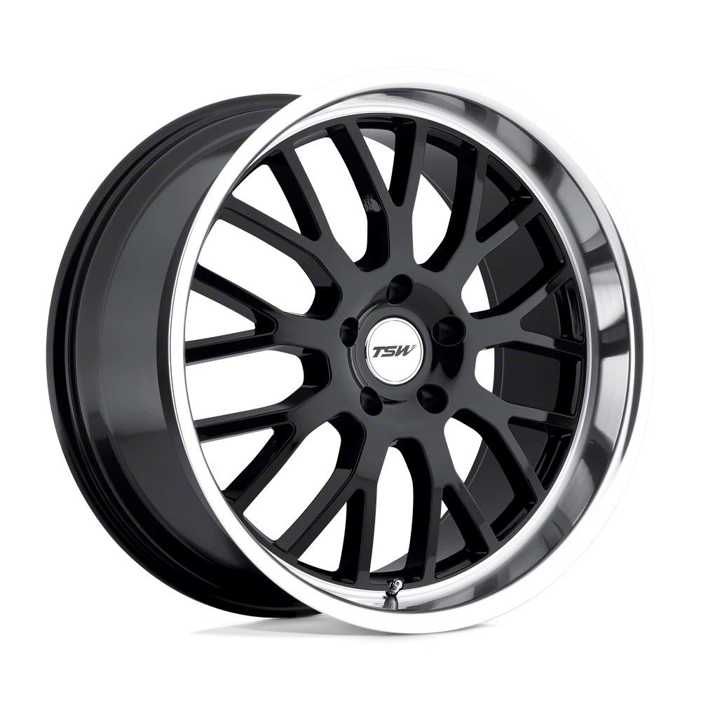 TSW Jeep Cherokee Tremblant Gloss Black with Mirror Cut Lip Wheel ...