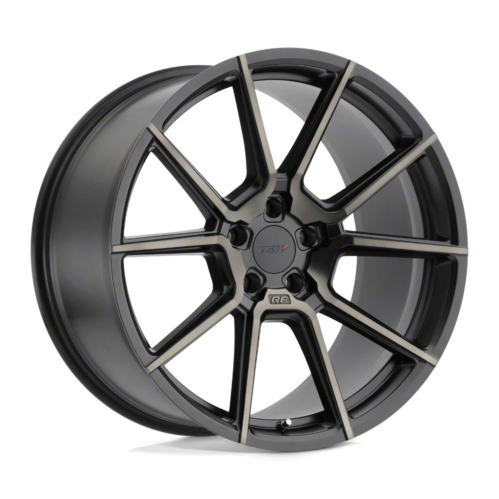 TSW Jeep Wrangler Chrono Matte Black with Machine Face and Dark Tint ...