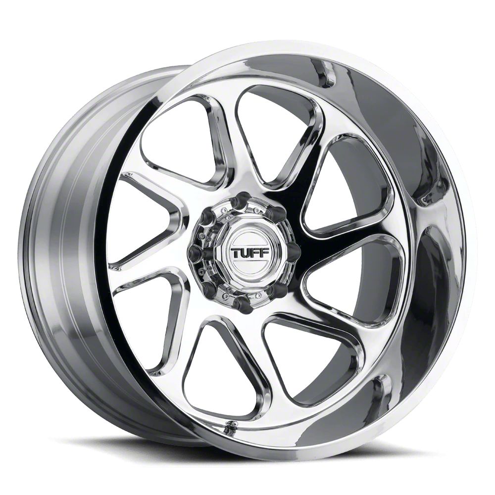 Tuff A.T. Bronco T2B Chrome 6-Lug Wheel; Left Directional; 26x14; -72mm ...
