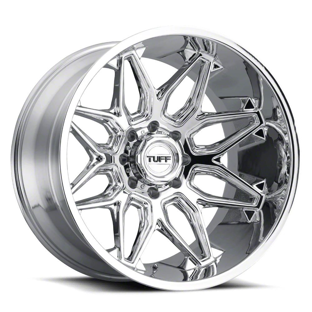 Tuff A.T. Titan T3B Chrome 6-Lug Wheel; 26x14; -72mm Offset 2614T3B ...