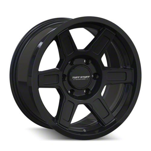 Tuff Stuff Overland Bronco Ascent Gloss Black 6-Lug Wheel; 17x8.5; 0mm ...