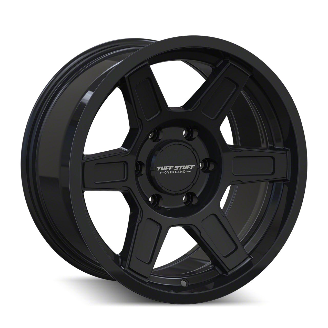 Tuff Stuff Overland Jeep Gladiator Ascent Gloss Black Wheel; 17x8.5 ...
