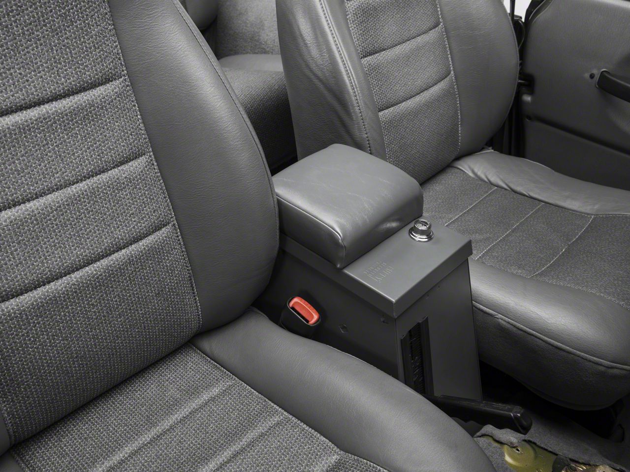 Tuffy Security Products Jeep Wrangler Series II Rear Half Security Console; Charcoal 044-03 (97 ...