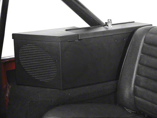 Tuffy Security Products Jeep Wrangler Speaker and Storage Security Lock Boxes with Roll Bar ...