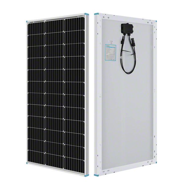Tundra 100 Watt 12V Monocrystalline Solar Panel Compact Design; 1-Piece ...