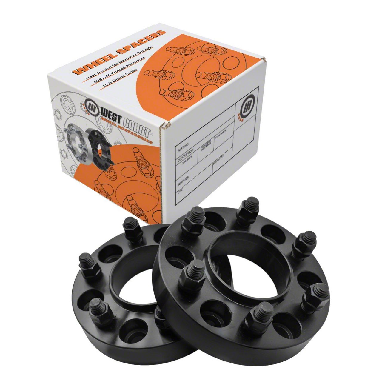 Tundra 1.50-Inch Billet Wheel Spacer; Black (22-24 Tundra) - Free Shipping