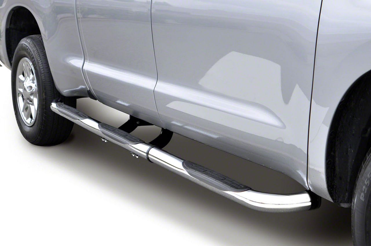 Tundra 3-Inch 6000 Series Wheel-to-Wheel Side Step Bars; Chrome (07-21 ...