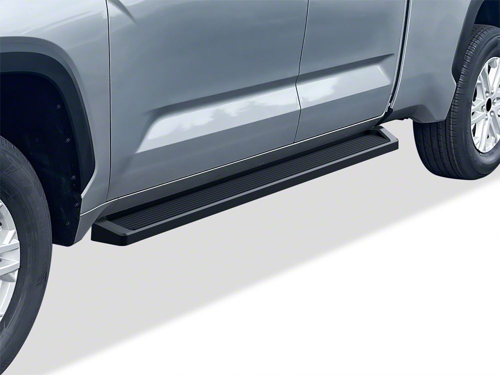 Tundra 6-Inch iStep Running Boards; Black (22-26 Tundra Double Cab ...