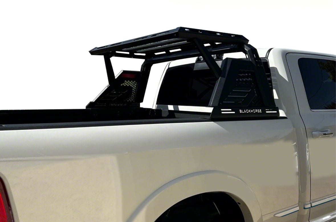 Tundra Armour II Roll Bar with 5.30-Inch Black Round Flood LED Lights ...