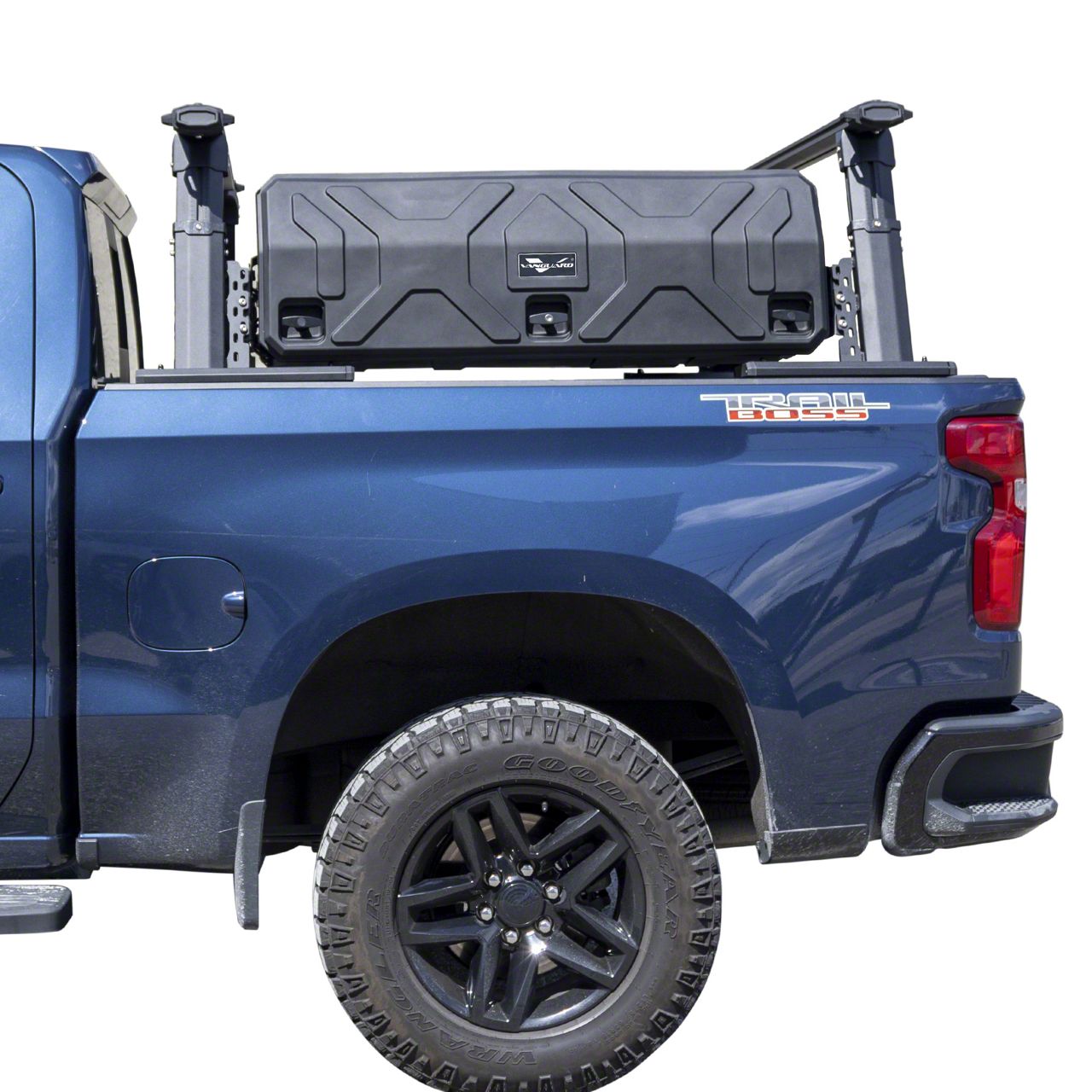 Tundra Bed Rack with Tool Box; Black (07-26 Tundra) - Free Shipping