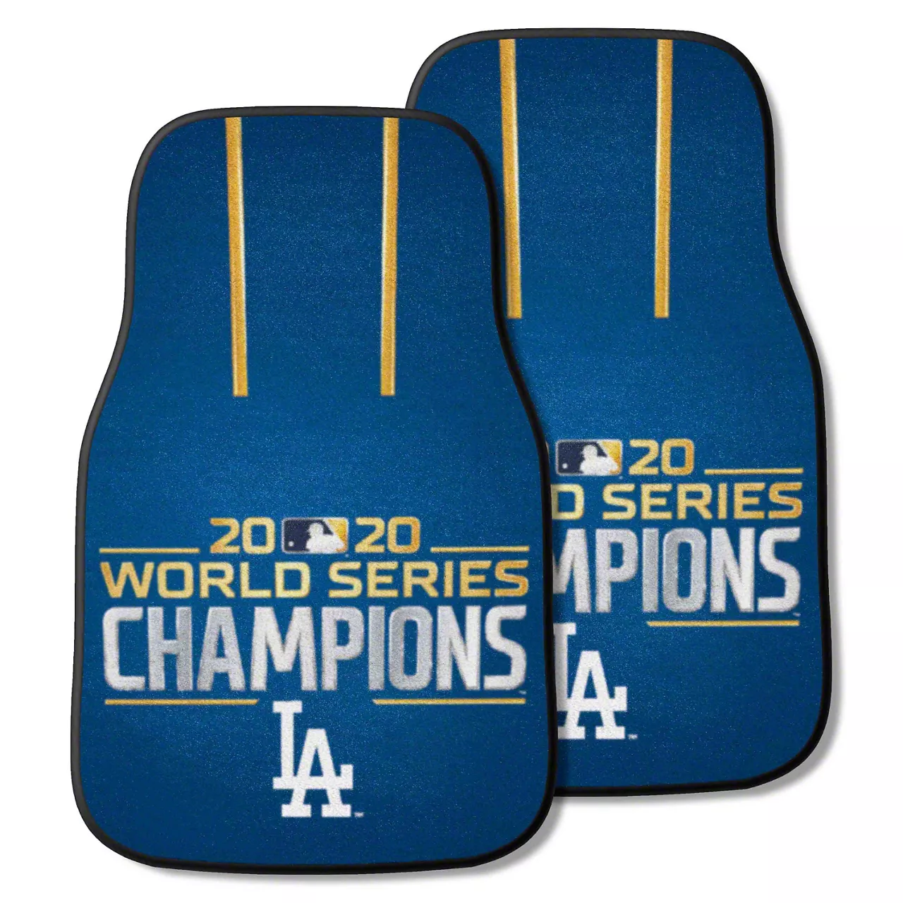 Tundra Carpet Front Floor Mats with Los Angeles Dodgers 2020 MLB World ...