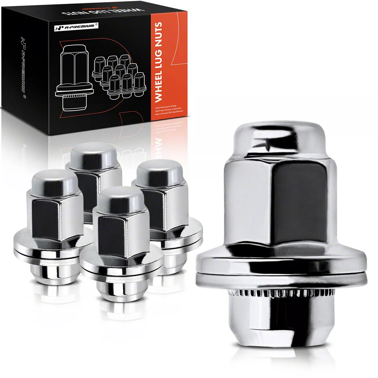 Tundra Chrome Lug Nuts; M14x1.5; Set of 5 (07-21 Tundra) - Free Shipping