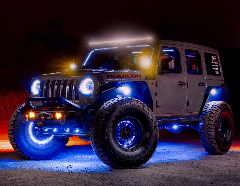 Tundra ColorTRAIL RGB+W Rock Light Expansion Pack; 4-Pack (Universal ...