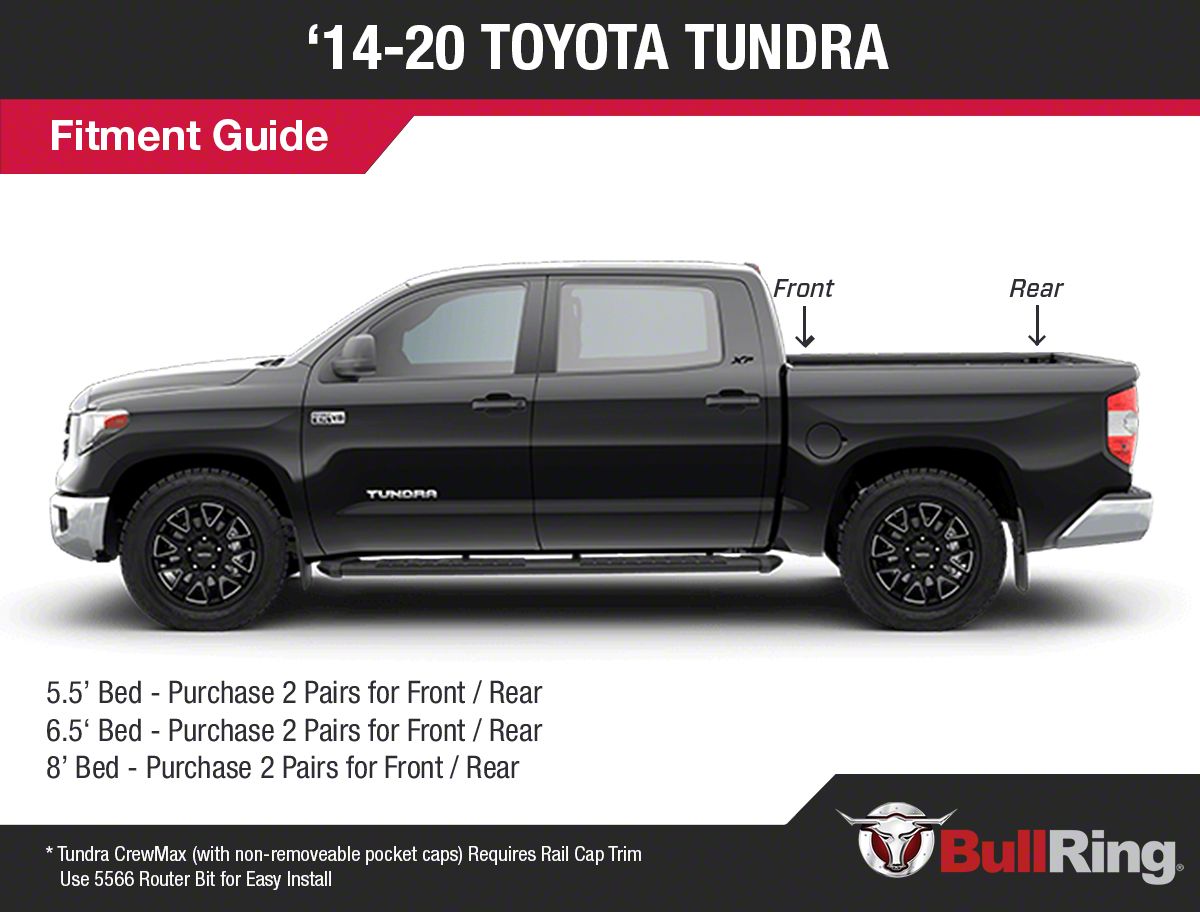 Tundra Flush Fit Retractable Tie Down Anchors; Polished; Set of Two (14 ...