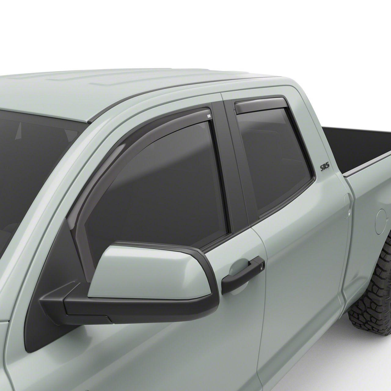 EGR Tundra In-Channel Window Visors; Front and Rear; Dark Smoke 575091 ...
