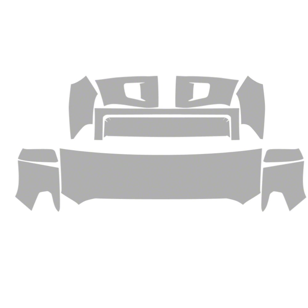Tundra Paint Protection PPF Pre-Cut Kit; Front Bumper/Fenders/Hood ...