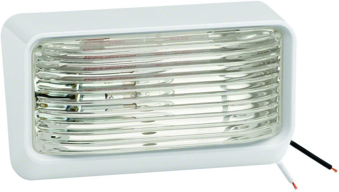 Tundra Porch Light 78; Clear Lens with White 5 Base